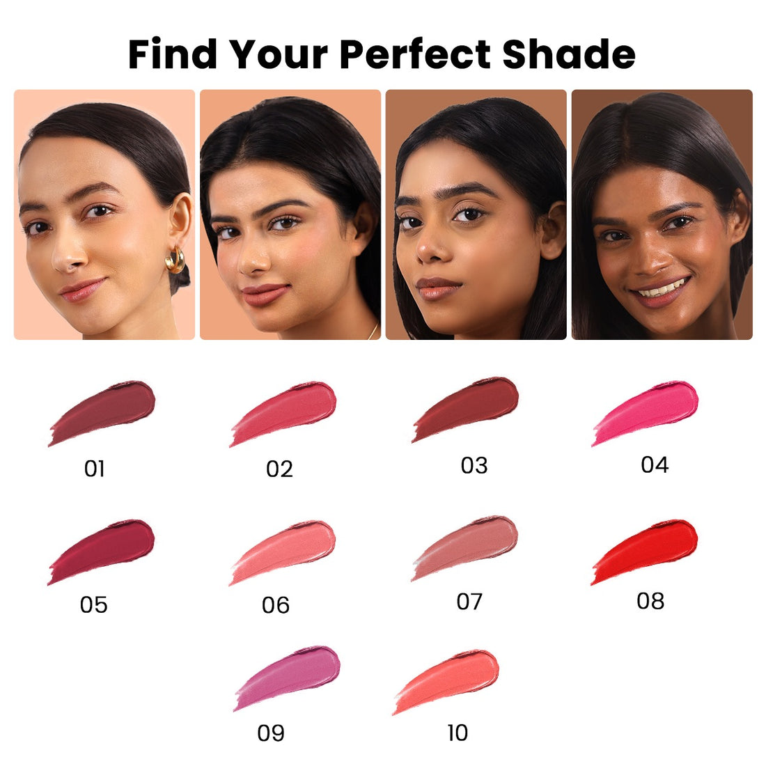 Recode 10 Silky Matte Mini Liquid Lipsticks - 12.50 ML (1.25MLx 10) Recode 10 Silky Matte Mini Liquid Lipsticks - 12.50 ML (1.25MLx 10)