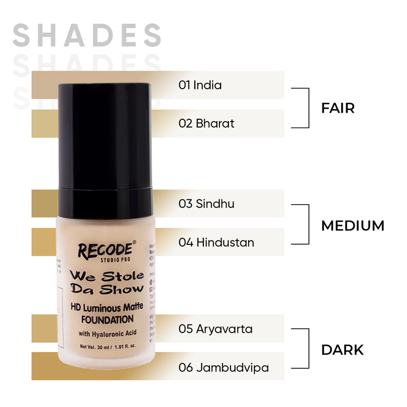 Home New On Sale 01 HD Luminous Matte Foundation- 30 ML 01 INDIA