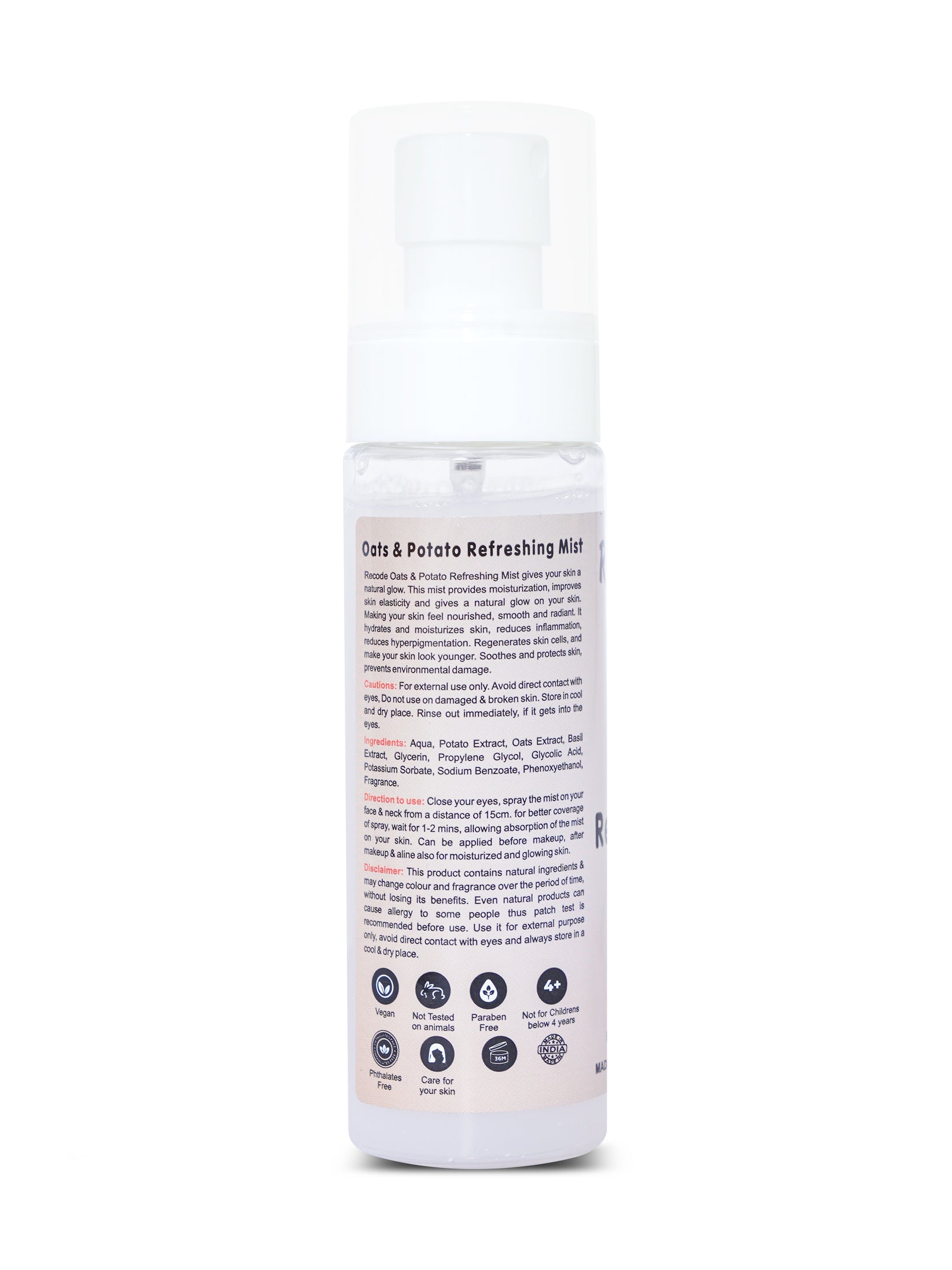 Home Holi Sale Refreshing Face Mist with Oats & Potato Extract for Oily ...