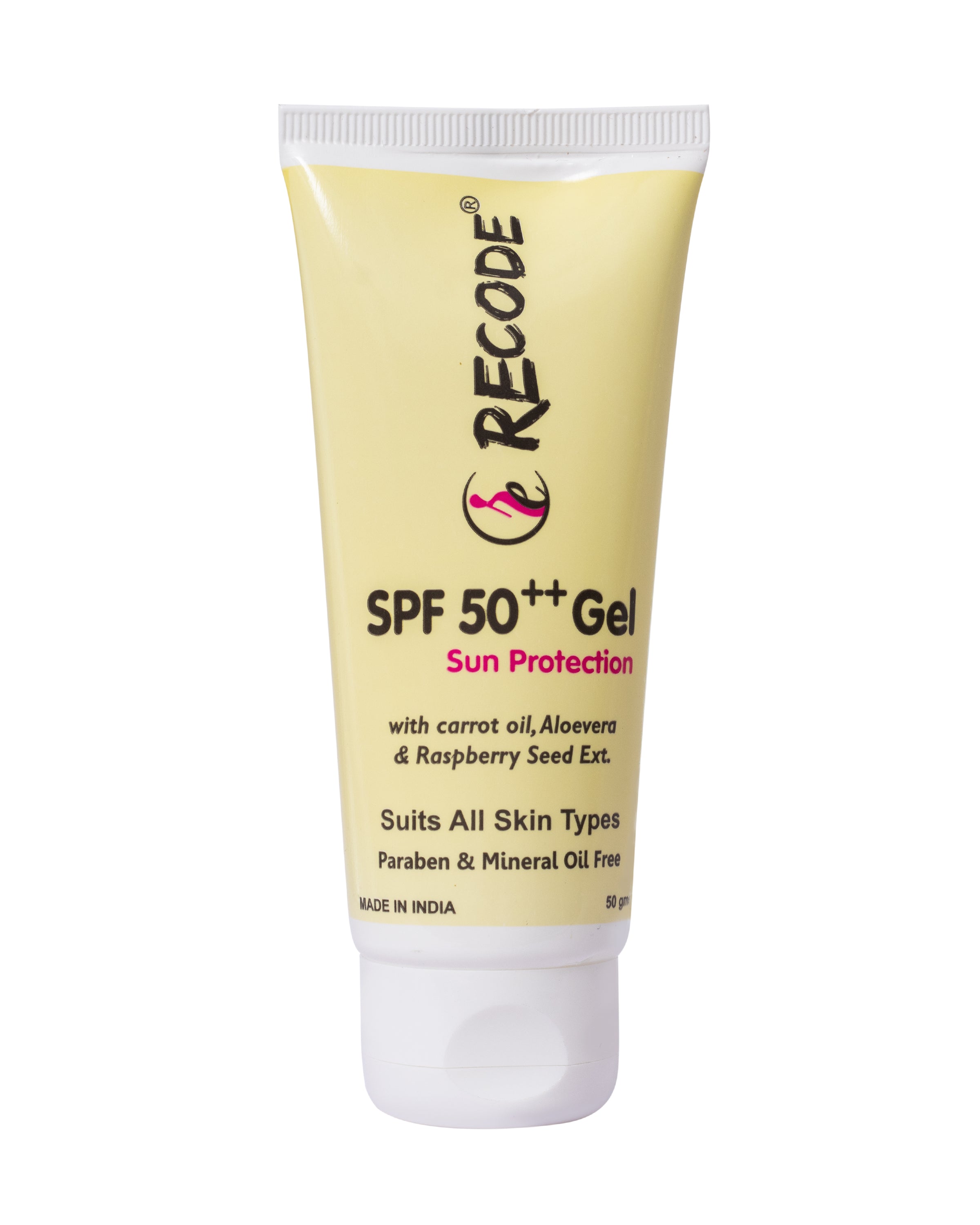 SPF 50 Sunscreen - Sun Protection Gel - Recode Studios